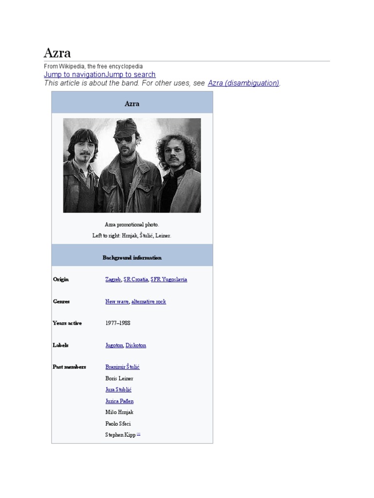 Jump To Navigation Jump To Search: This Article Is About The Band. For ...