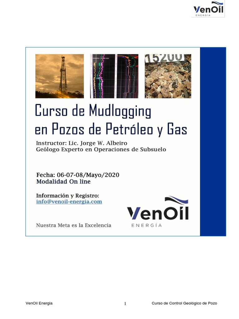3-Curso de Mudlogging Mayo 2020 - VenOil Energia | PDF | Petróleo ...