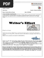IGCSE Writer's Effect Practice | PDF