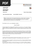 (Worksheet) Writer's Effect (Third Term) | PDF | Nightmare | English ...