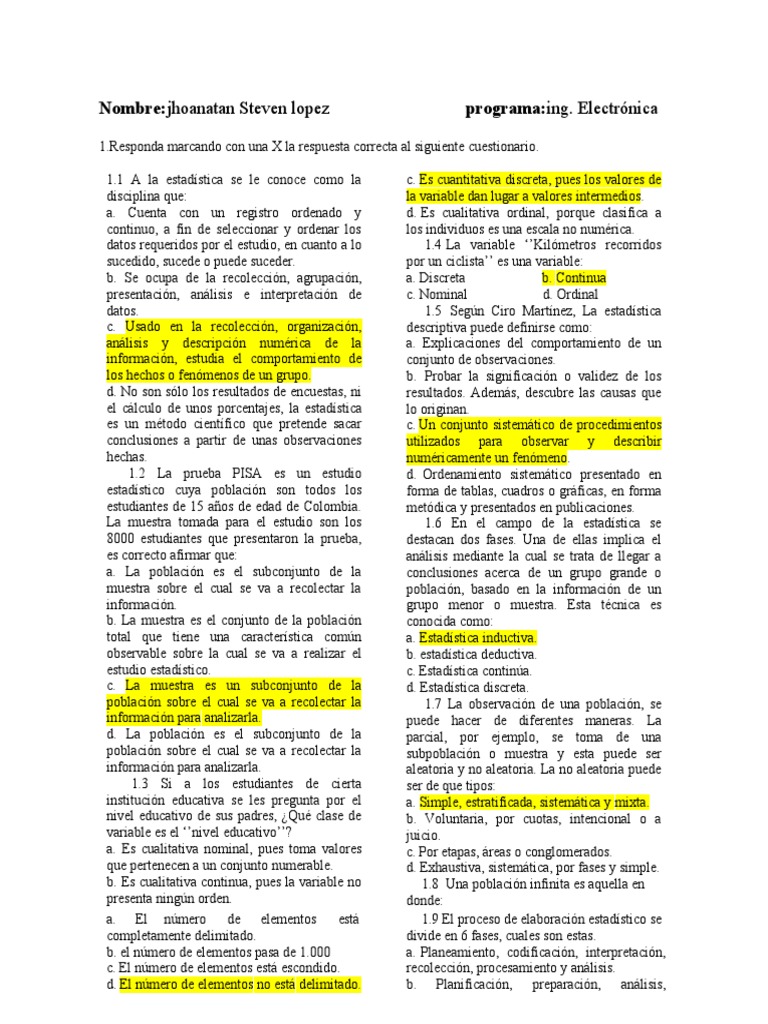 Taller Tipos de Variables y Diagramas | PDF | Estadísticas | Métodos de ...