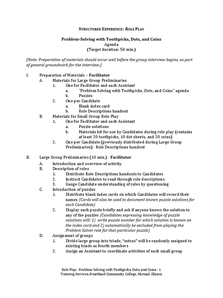 Role Play Experience Final 100504 | PDF | Applied Psychology | Emergence