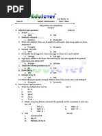 CBSE Class 3 Mathematics Worksheet (48) - Division | PDF | Division ...