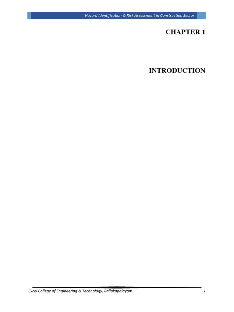 Hira In Construction Sector Pdf Pdf Risk Risk Management