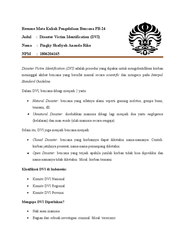 DVI_IDENTIFIKASI | PDF