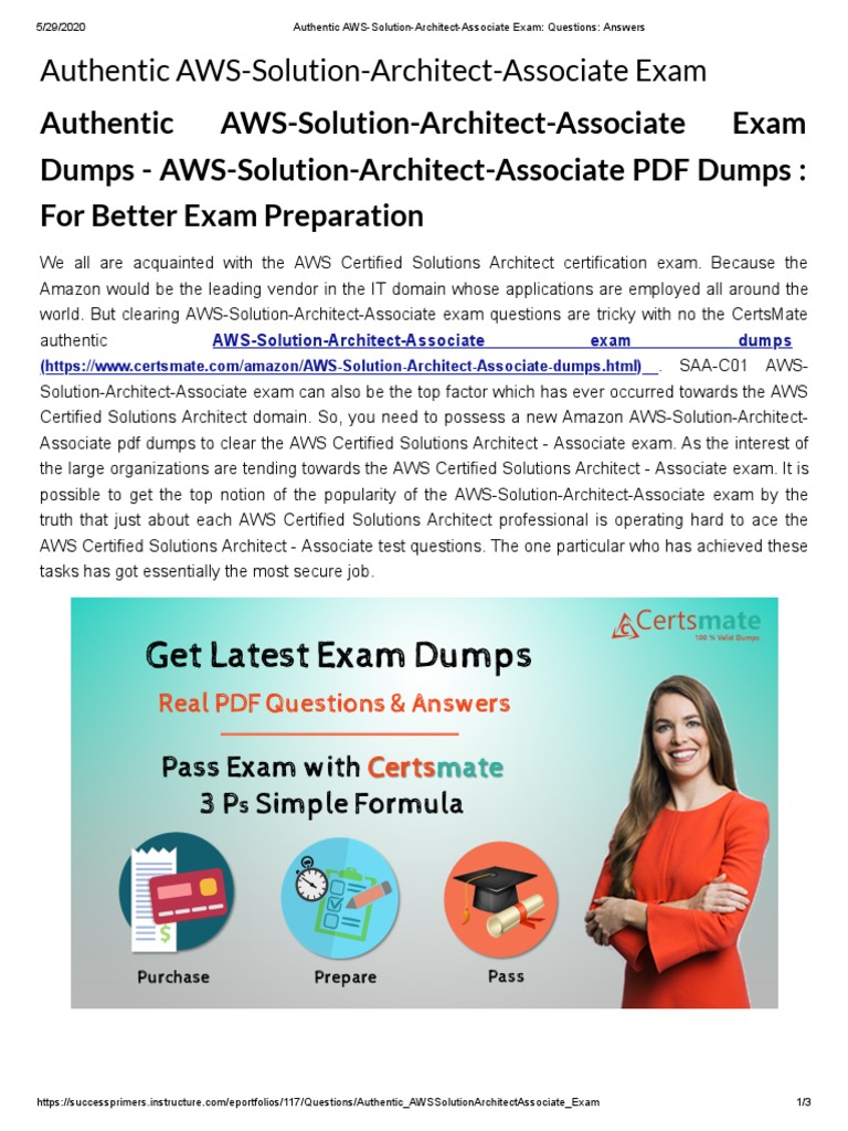 Authentic AWS-Solution-Architect-Associate Exam - Questions - Answers ...
