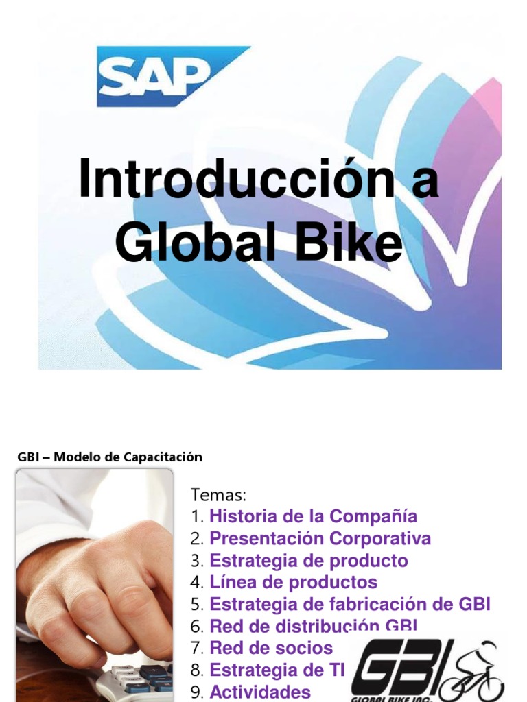 Capacitación en SAP para Global Bike | PDF | Sap Se | Planificación de ...