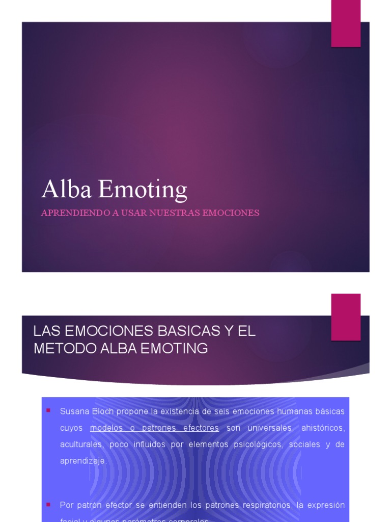 Alba Emoting | PDF | Sistema respiratorio | Las emociones