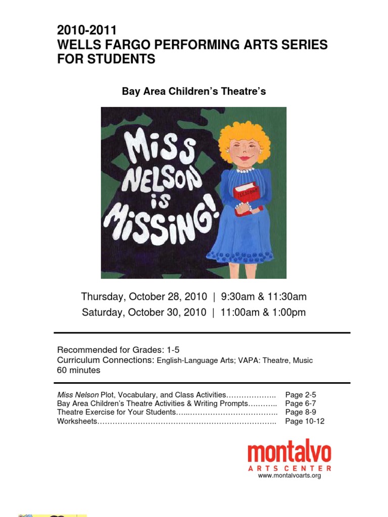 Study Guide: Miss Nelson Is Missing | PDF | Courage | Emotions