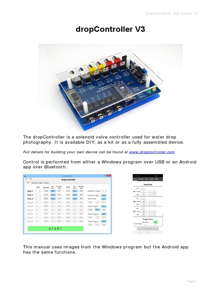 Dropcontroller V3: Full Details For Building Your Own Device Can Be ...