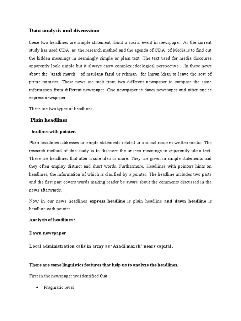 Data Analysis and Discussion | PDF | Word | Sentence (Linguistics)