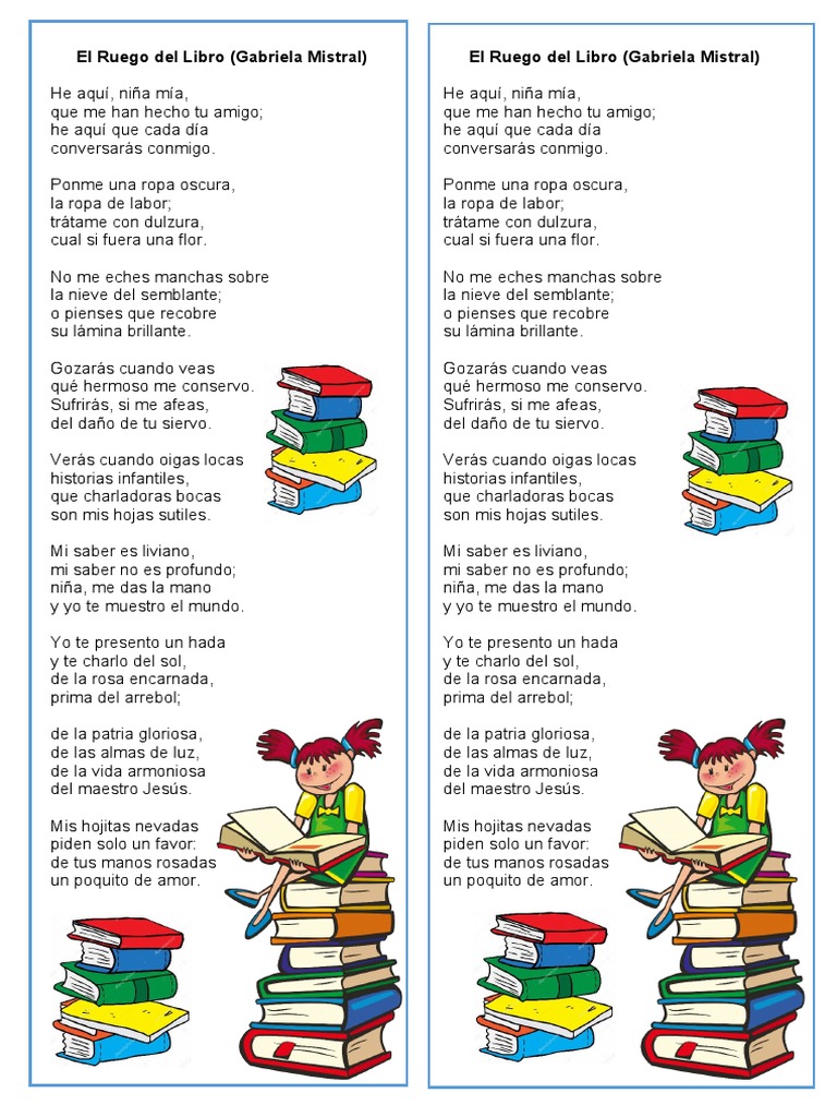El Ruego del Libro (Gabriela Mistral) El Ruego del Libro (Gabriela Mistral)