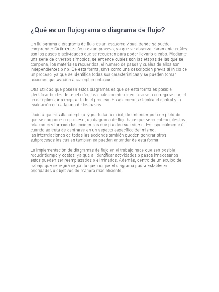 Qué Es Un Flujograma o Diagrama de Flujo | PDF