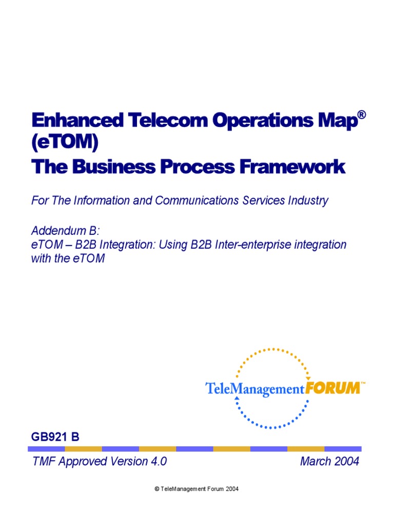 TMF eTOM Business Process Map | PDF | Electronic Business | Supply Chain