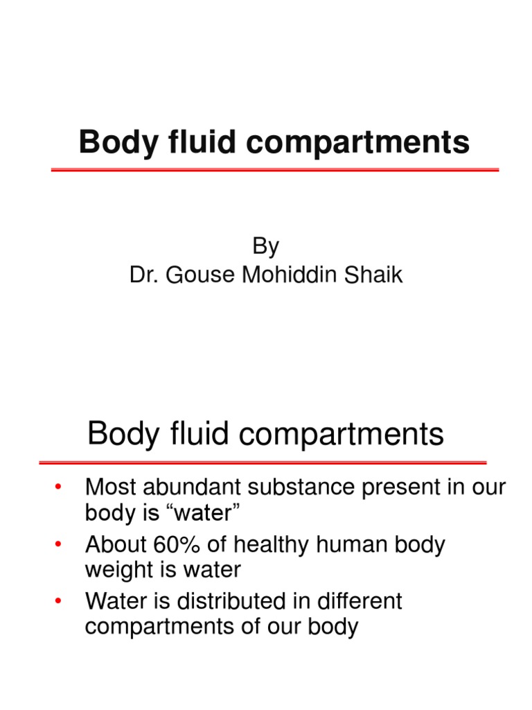 Body Fluid Compartments 0 | PDF | Animal Anatomy | Anatomy