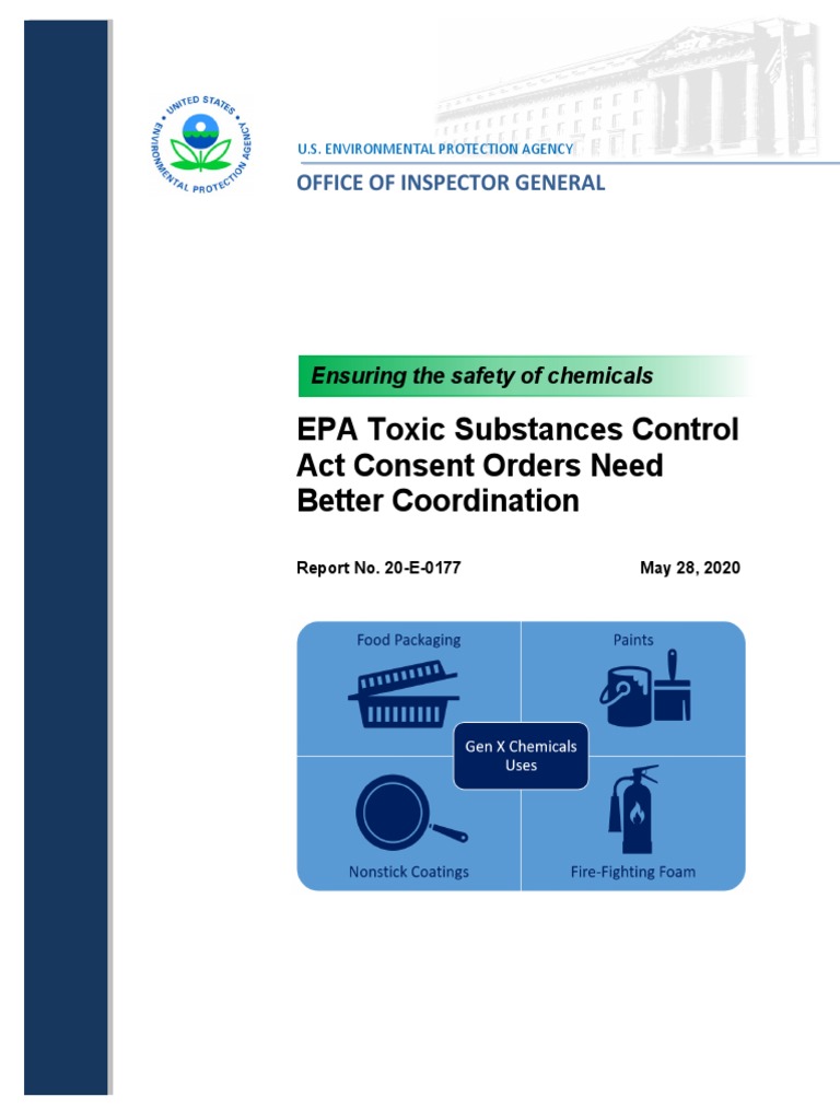 EPA Toxic Substances Control Act Consent Orders Need Better ...