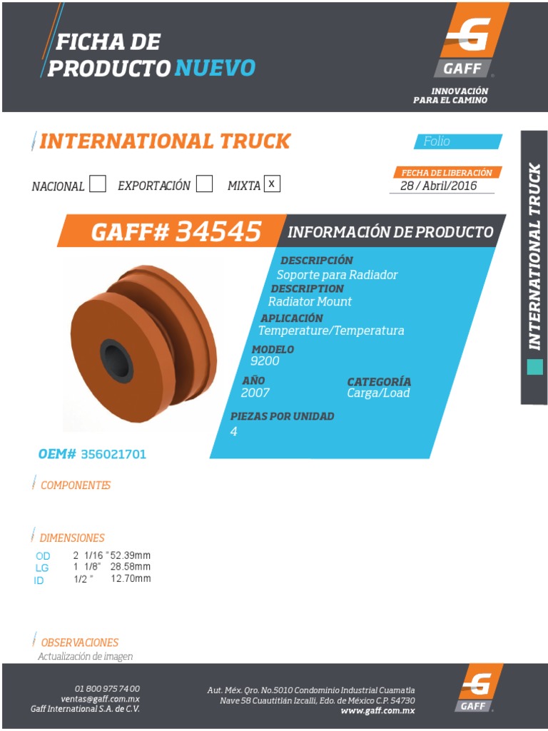 Gaff#: Ficha de Producto | PDF | Tecnología