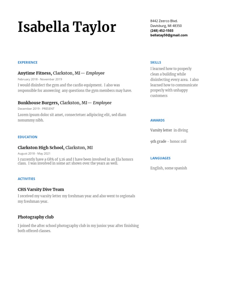 Resume - Taylor | PDF