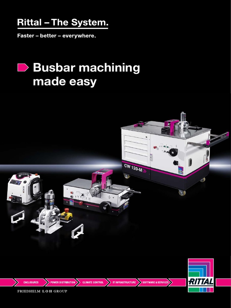 Rittal Busbar Machining Made Easy 5 4635 | PDF | Machining | Automation