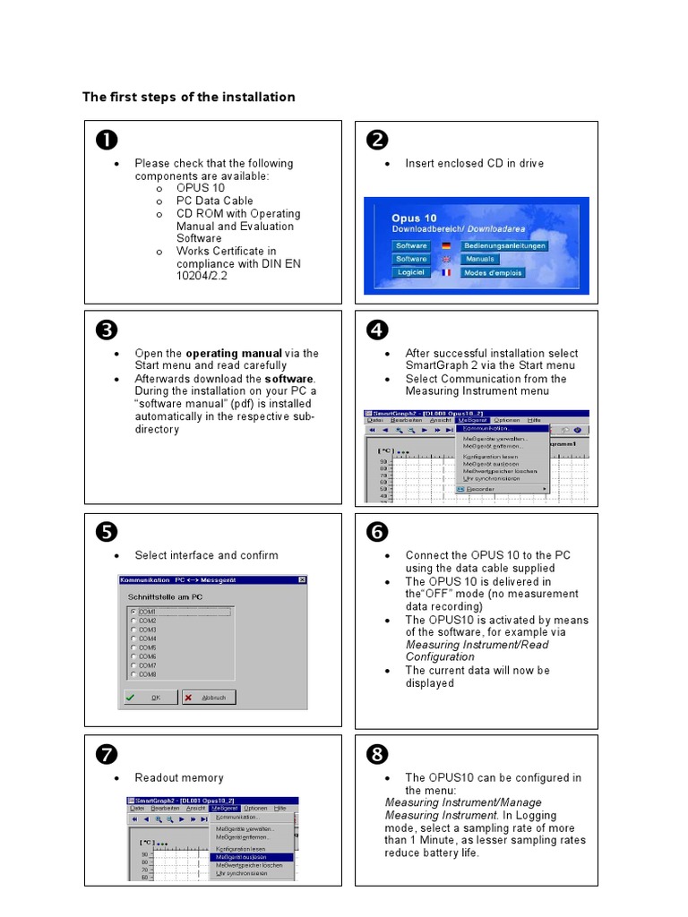 OPUS 10 Installation Guide Steps | PDF