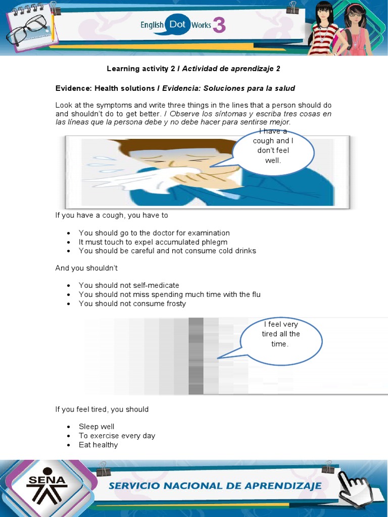 Bilingual Health Tips for Symptoms | PDF