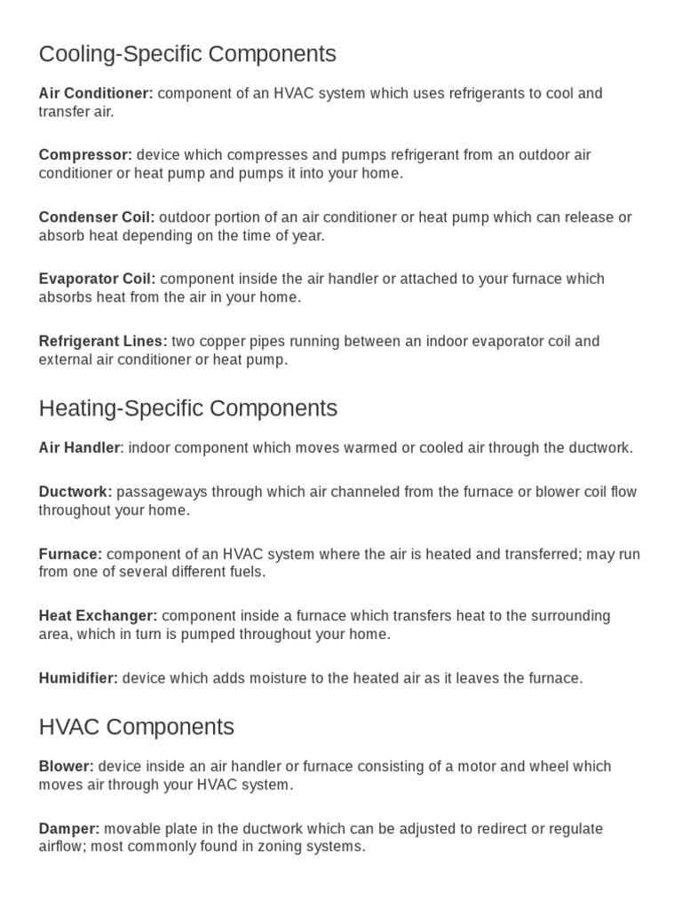 HVAC Terminology | PDF | Heat Pump | Air Conditioning