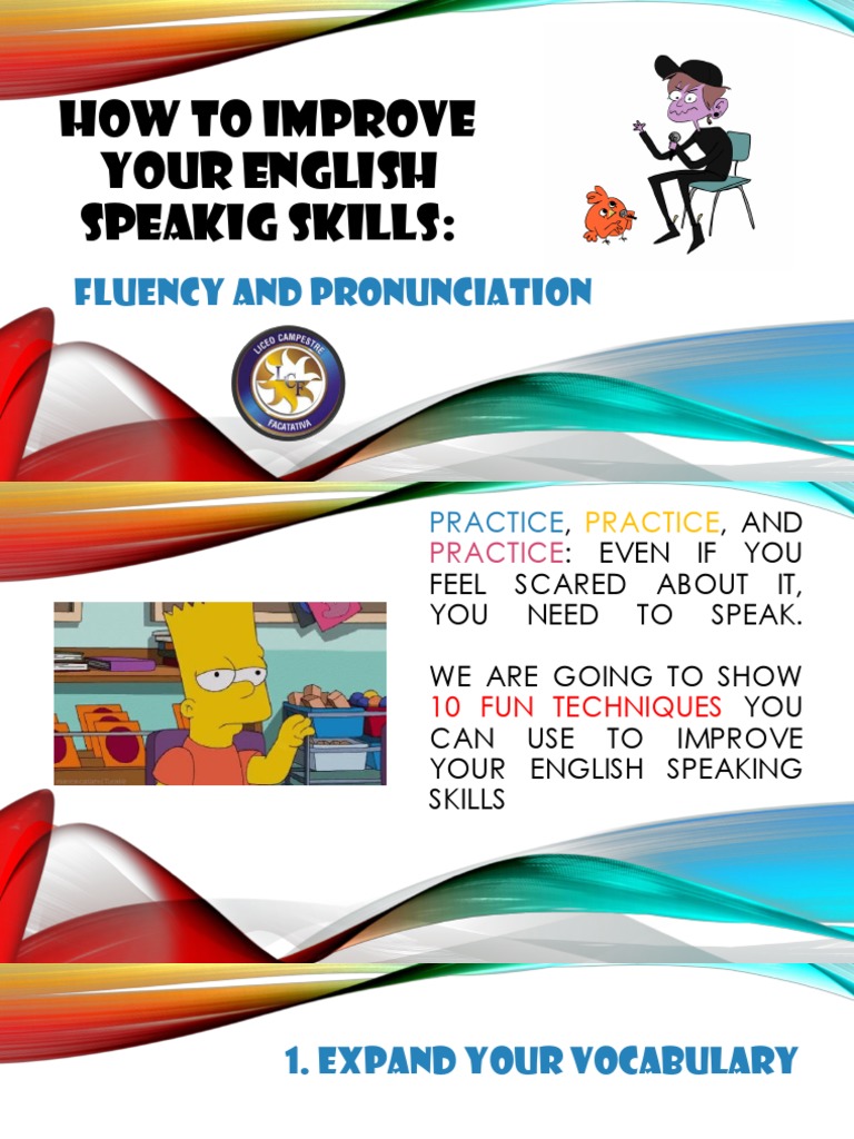 How To Improve Your English Speaking Skills | PDF