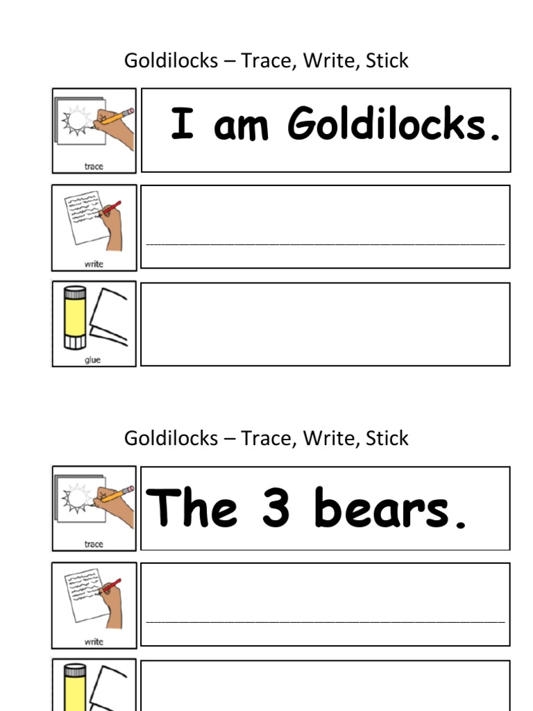 Goldilocks Writing | PDF
