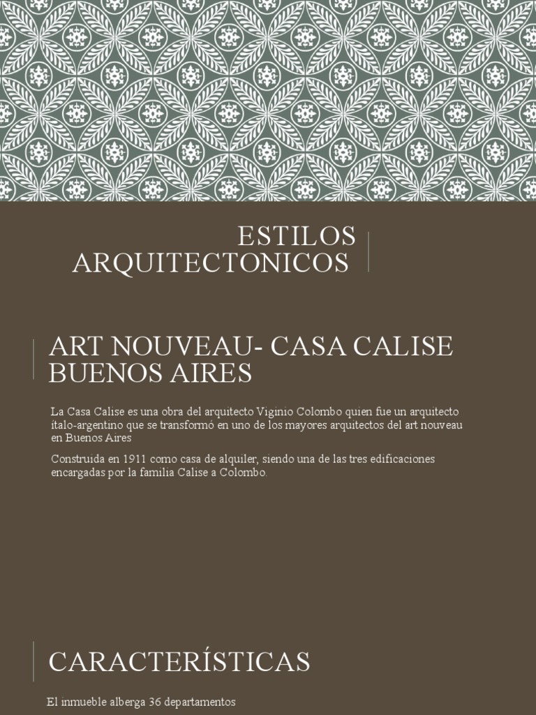 Presentación Estilos Arquitectonicos | PDF