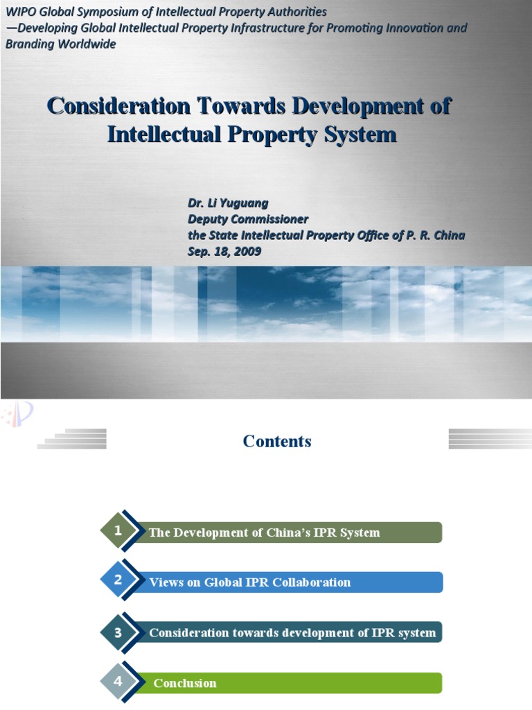 Promoting Global Intellectual Property Collaboration and Considerations ...