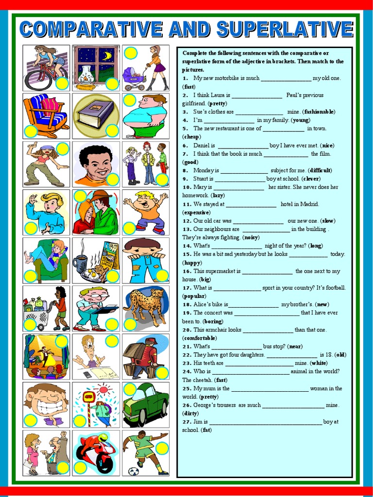 Comparative and Superlative Exercises | PDF | Semantics | Semiotics