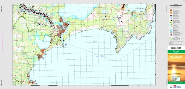 Map 9027-4S SUSSEX INLET | PDF | Cartography | Visualization (Graphics)