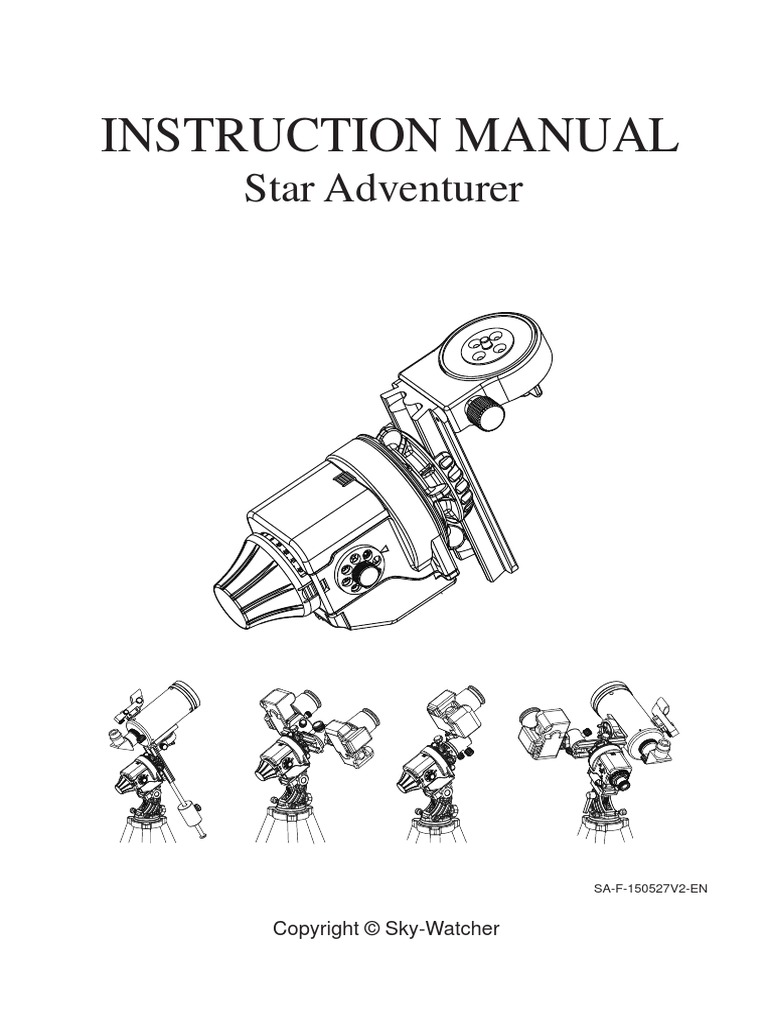 Instruction Manual: Star Adventurer | PDF | Optical Devices | Equipment