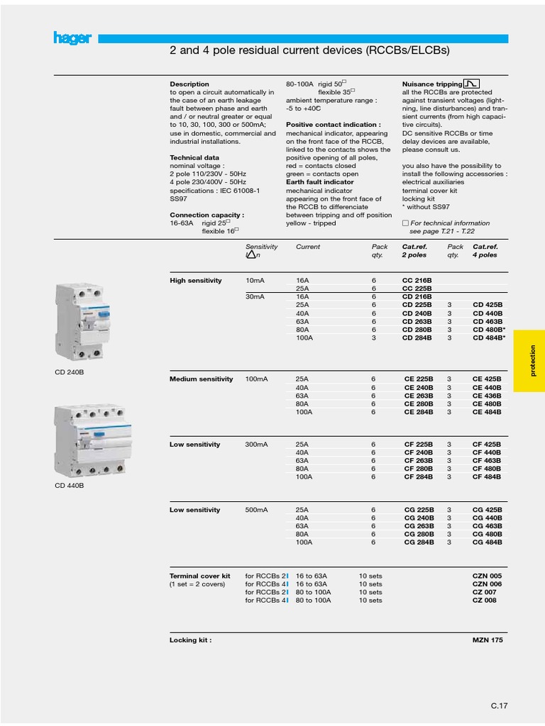 Pages From hager-CE240B | PDF | Electromagnetism | Equipment