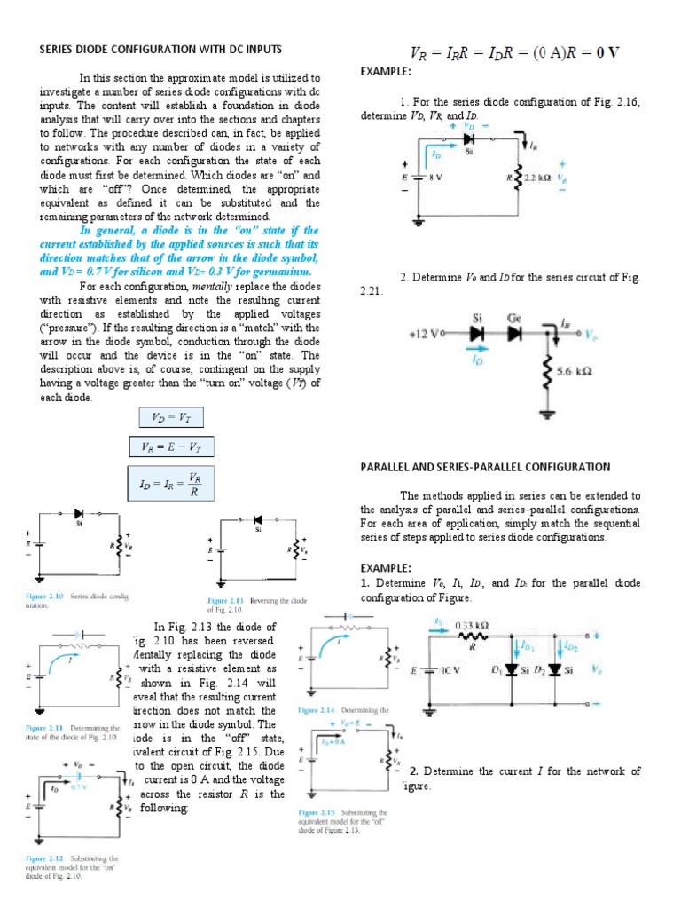Series Diode Configuration Guide | PDF | Diode | Electrical Network