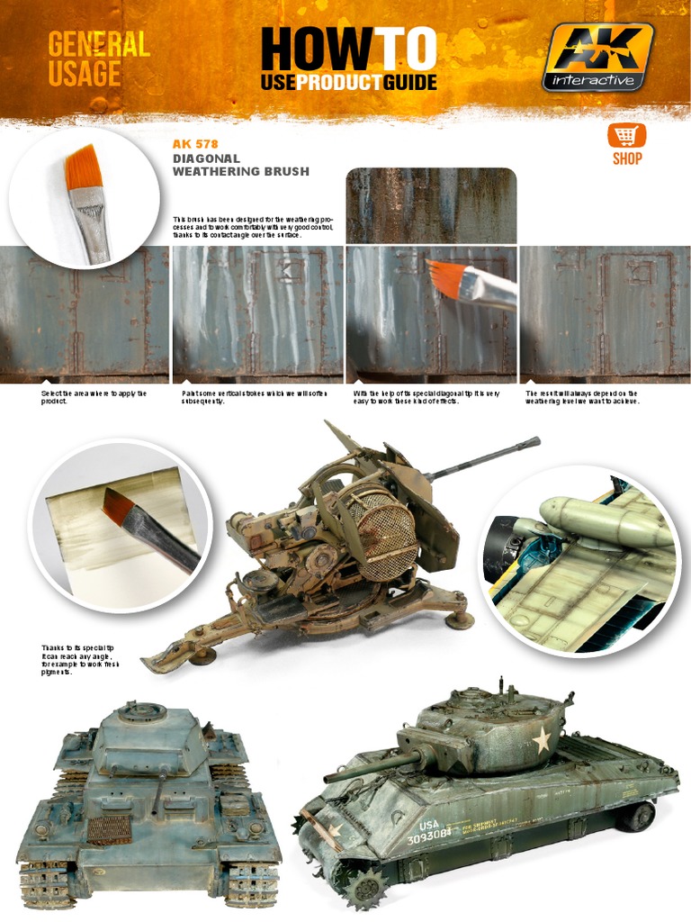 Ak 578 Diagonal Weathering Brush | PDF