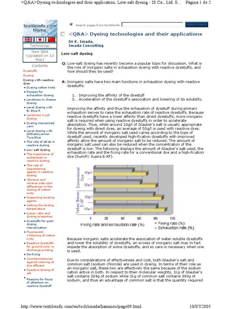 Dyeing Technologies and Their Applications | PDF | Dye | Dyeing