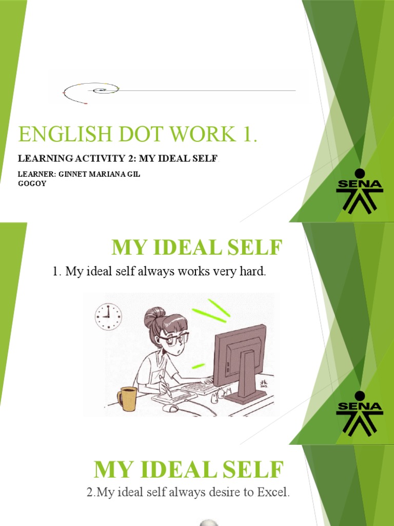 English Dot Work 1.: Learning Activity 2: My Ideal Self | PDF
