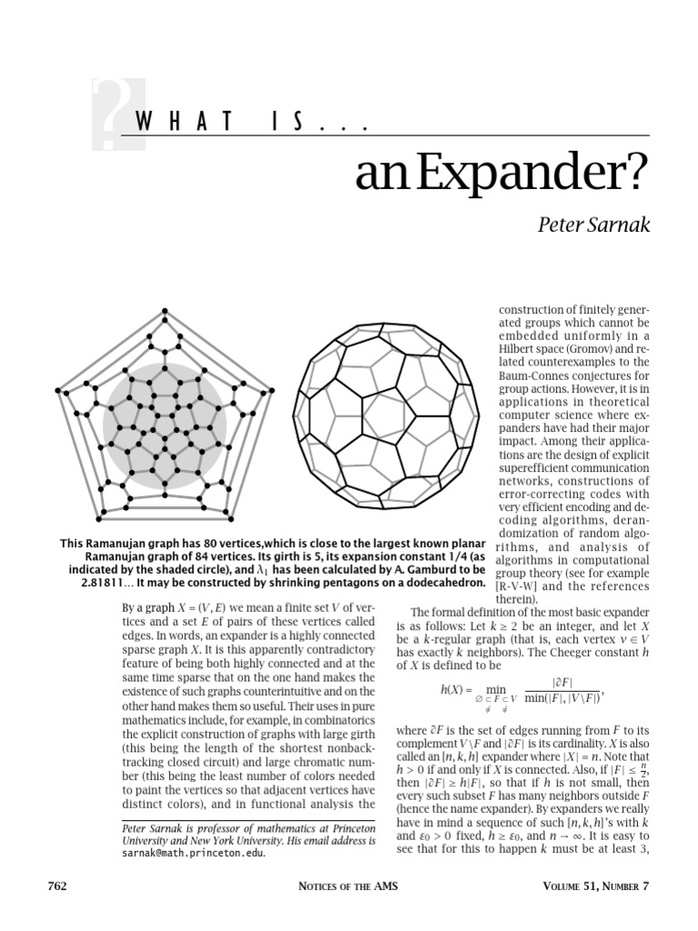 What-Is Expander PDF | PDF | Eigenvalues And Eigenvectors | Vertex ...