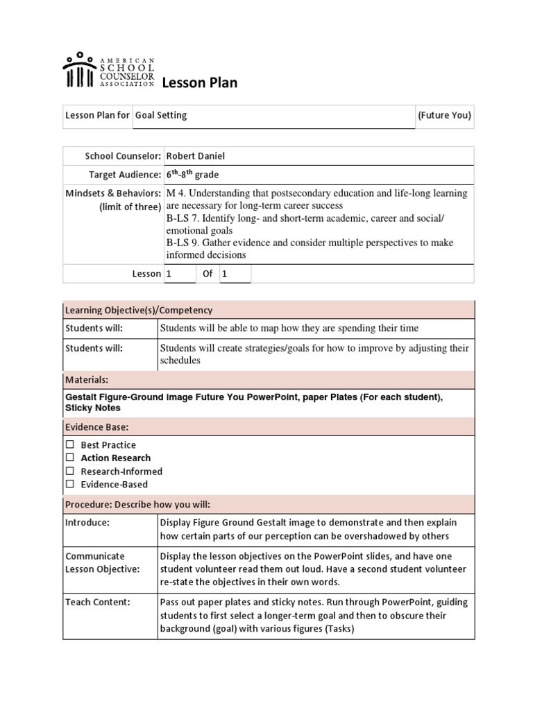 Lesson Plan: TH TH | PDF | Lesson Plan | Goal