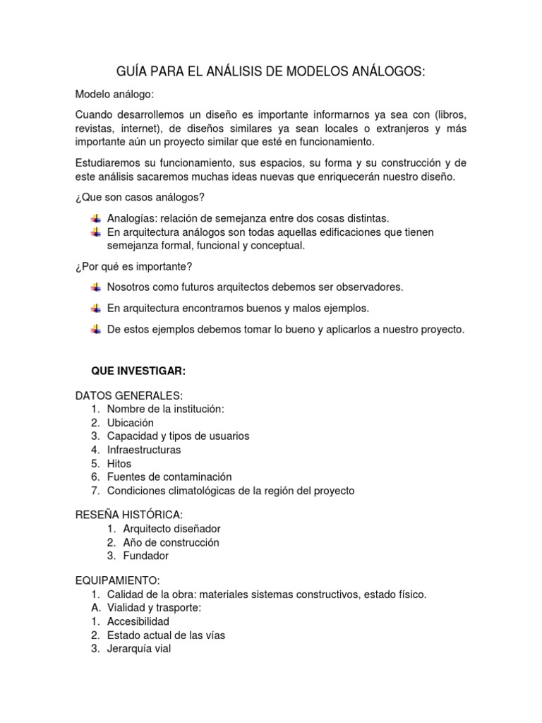 Modelos Análogos Dis Arq. | PDF