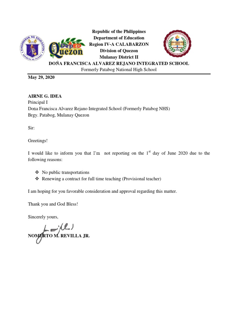 Justification Letter | PDF