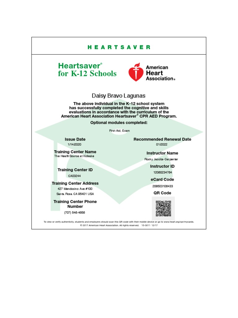 CPR Certification | PDF