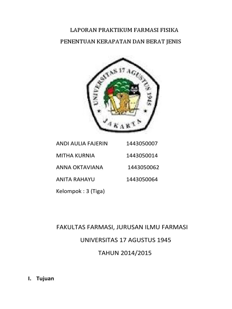 Laporan Praktikum Farmasi Fisika | PDF