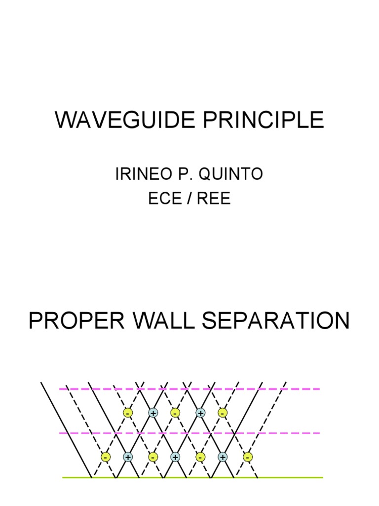 Waveguide Principle: Irineo P. Quinto Ece / Ree | PDF | Waveguide | Wavelength