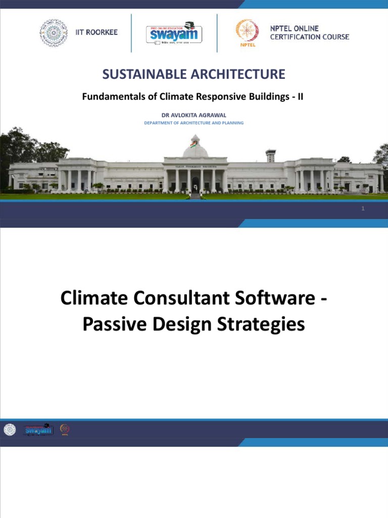 Lecture 19 Fundamentals of Climate Responsive Buildings - II | PDF ...