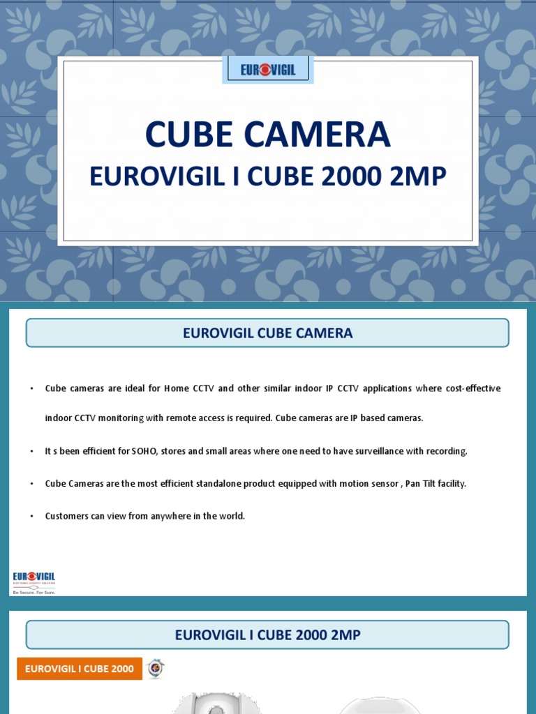 Eurovigil I Cube 2000 2MP PDF | PDF | Closed Circuit Television | Camera
