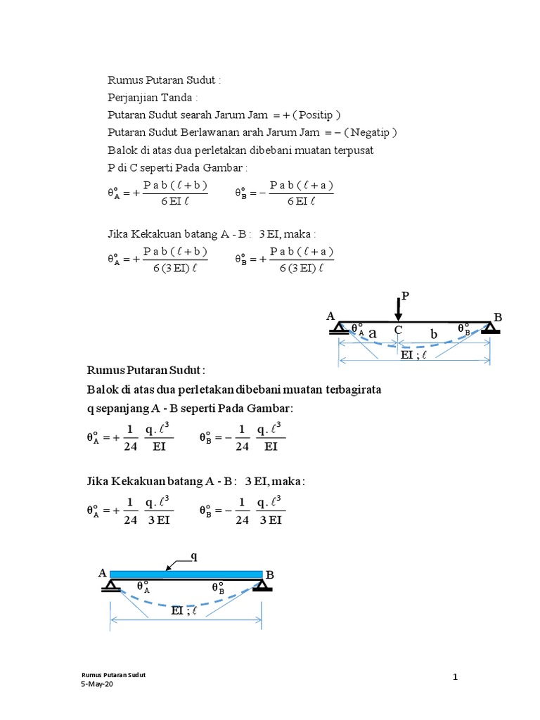 Rumus Putaran Sudut | PDF