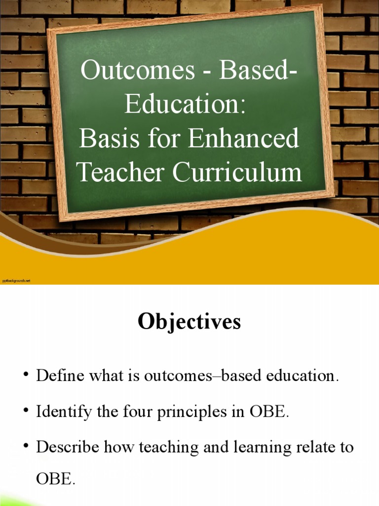 Principles of Outcomes-Based Education | PDF | Educational Assessment ...