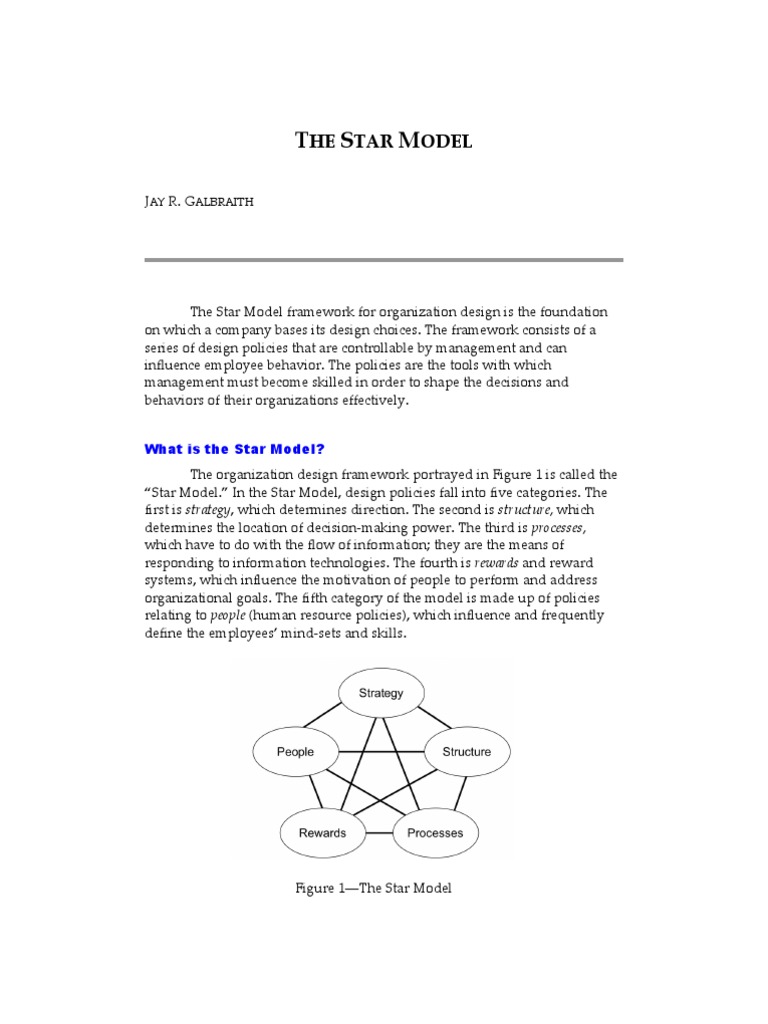 Star Model | Strategic Management | Psychological Concepts | Free 30 ...